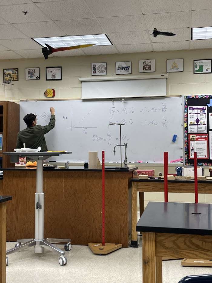 Mr. Morin Teaching About Static and Kinetic Friction – Red Gold News